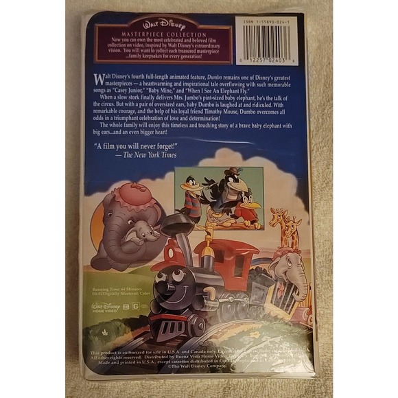 Disney | Media | New Vintage Dumbo Vhs Masterpiece Collection | Poshmark